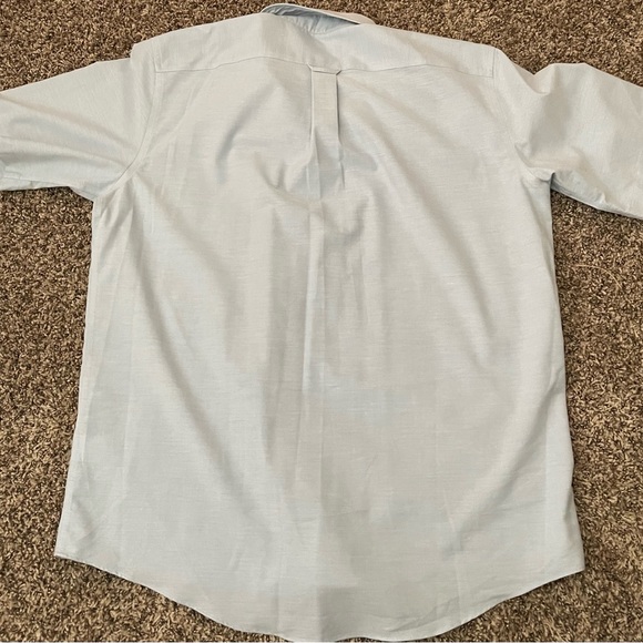 Stafford | Shirts | Mens Stafford Light Blue Button Down Short Sleeve Dress Shirt Neck 8 | Poshmark